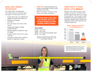 Brake Stick - Ultra Light Railroad Brake Stick | Precision Cut